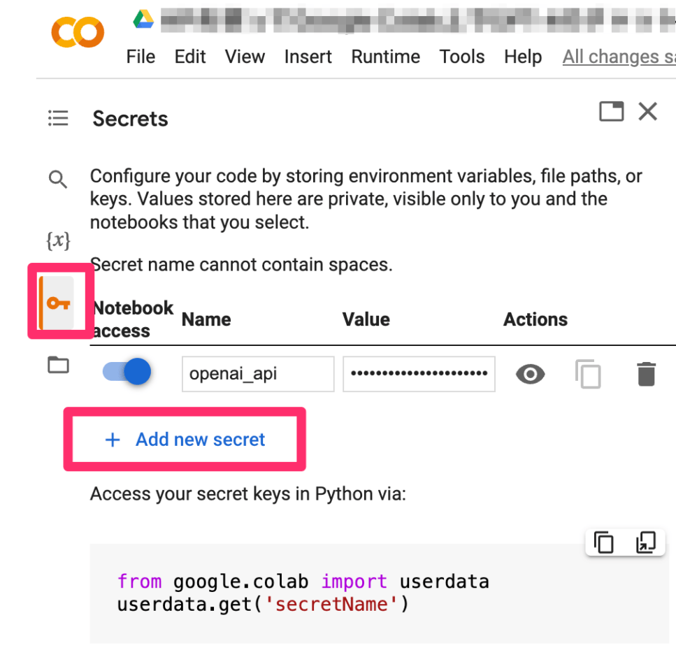 【初心者も簡単】APIを使ってGoogle Colab上でChatGPT-4を実装する方法【プライバシー強化】 | AIじゃないよ